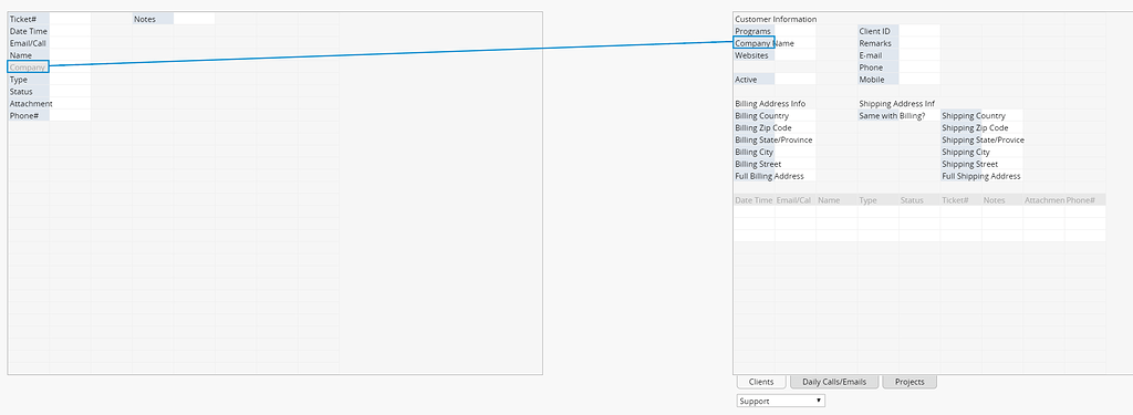 Fields I want to link are greyed out. - Support - Ragic Community