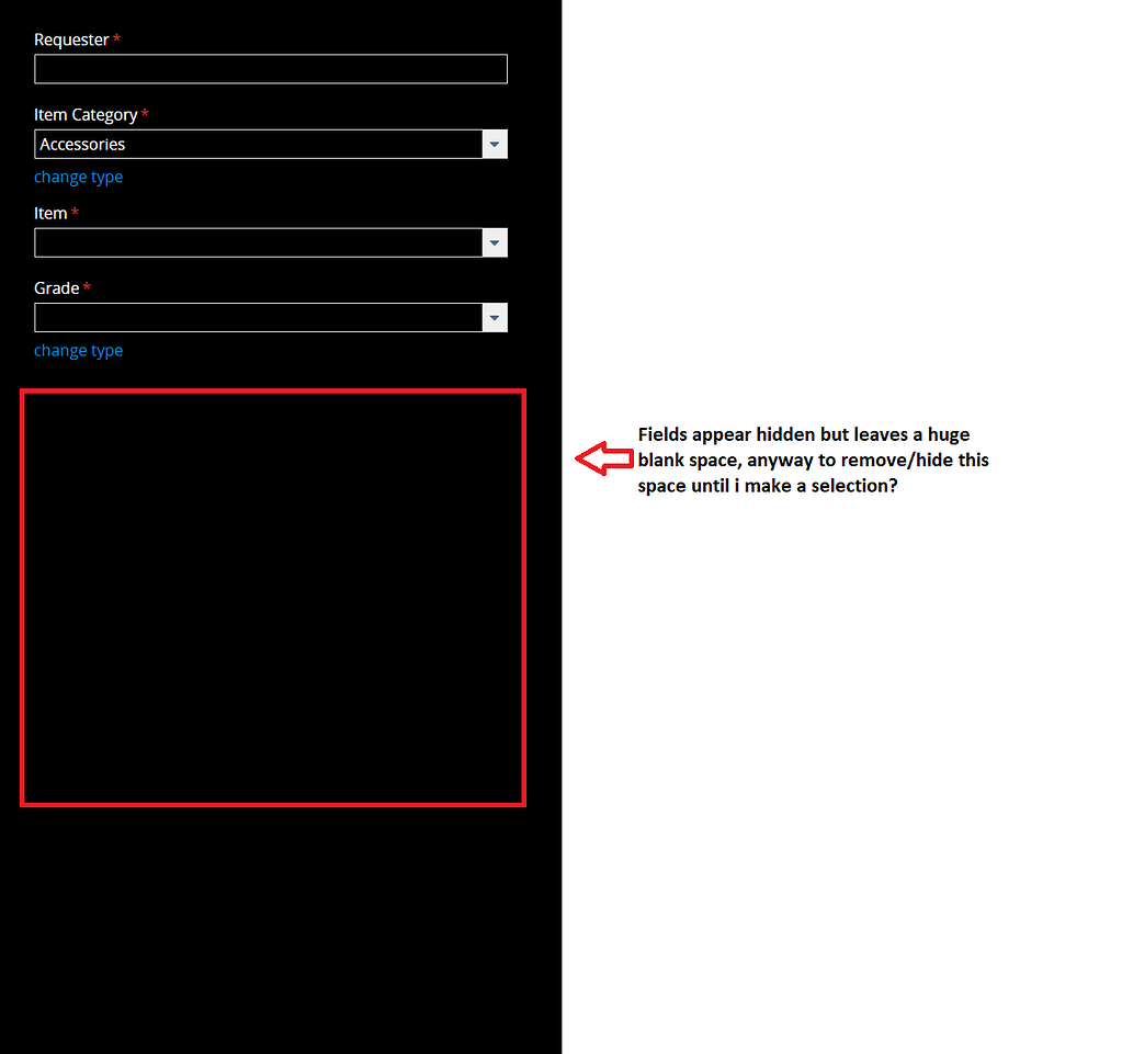 remove empty space on form - Support - Ragic Community